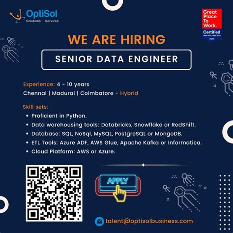 Karthika Murugan On Linkedin Optisolhiring Dataengineer Techcareers