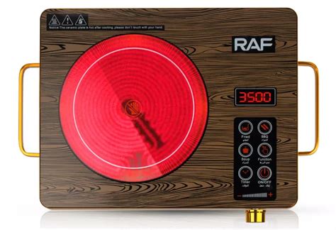 ᐉ Инфракрасная плита RAF Hi-tech wood одна конфорка 3500 Вт • Купить в ...