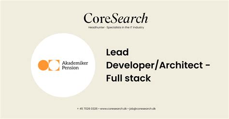 Lead Developer Architect Full Stack