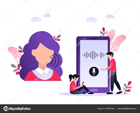 Voice Recognition Vector Illustration Stock Vector By Tanyabosyk Mail Ru