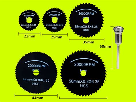 Зубчатые пильные диски 22-50мм для гравера Nano купить в E-1