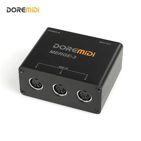 doremidi midi merger 3 midi input 2 midi output support usb power merge 3