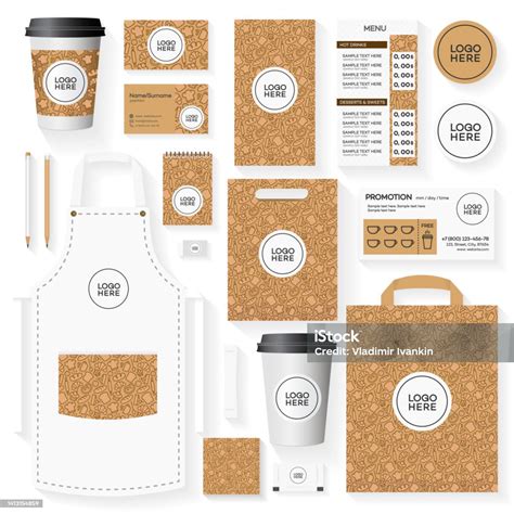 베이커리 샵의 로고 및 패턴을위한 장소로 설정된 기업 정체성 템플릿 0명에 대한 스톡 벡터 아트 및 기타 이미지 0명 고급 곡초류 Istock