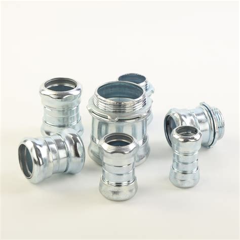 Standard Emt Fitting Emt Coupling Compression Type Steel Zinc Die Cast Emt And Emt Couplings