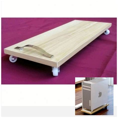 Cpu Computer Case Stand Holder With Caster Wheels For Computer Case Pc Tower Shopee Malaysia