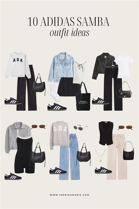 10 Ways To Style The Black Adidas Samba Sneakers For Any Occasion Neutral And Casual Outfit