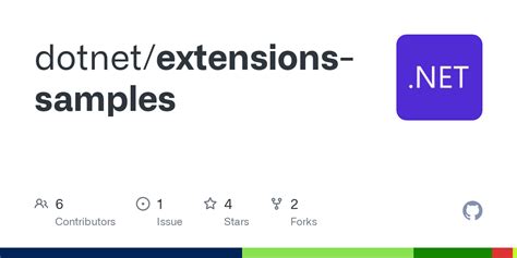 Github Dotnetextensions Samples