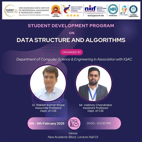 Ssipmt Dsaworkshop Codingskills Datastructures Algorithms Shri