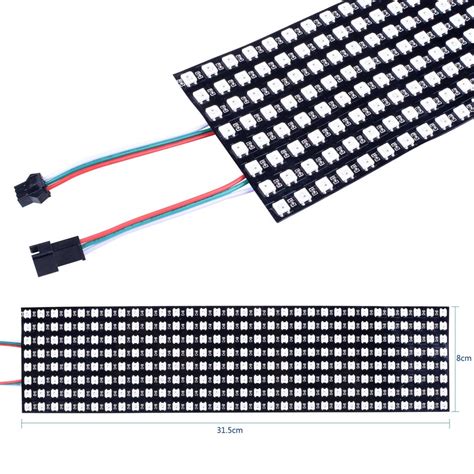 engraved plexiglass animation box with arduino and 8 x 32 led neopixel