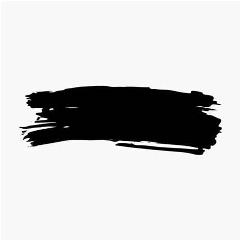 Premium Vector Black Long Brush Stroke