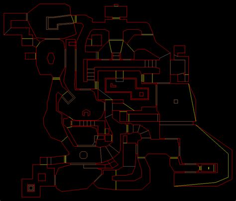 Sega Genesis 32x Doom Level 07 Computer Station Level Map