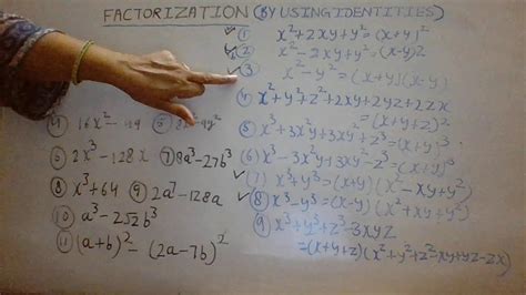Factorization By Using Identities Part 1 Polynomial Series 8 Youtube