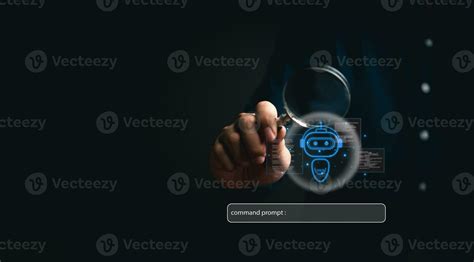 Command Prompt Ai Interface And Machine Learning Language Processing Neural Networks Chatbot