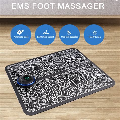 Pengurut Kaki Ems Foot Massage Pad Feet Simulator Patch Koyok Detox