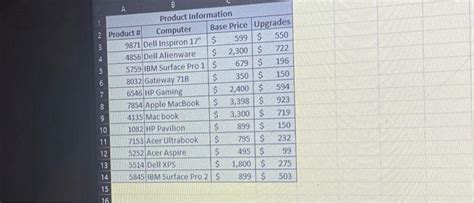 Solved Pts Write An Excel Function In Cell Chegg