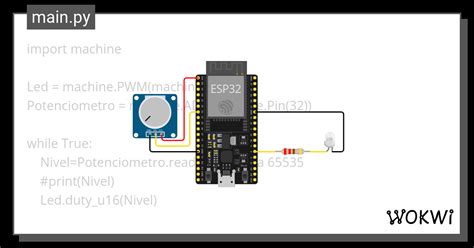 Uss Pontenciometroled Wokwi Esp32 Stm32 Arduino Simulator