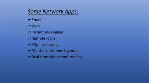 Application Layer In Network System Pptx