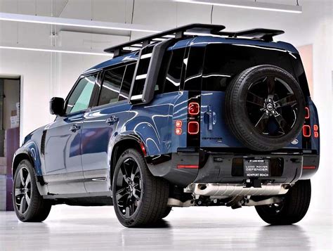 Blue Land Rover Defender