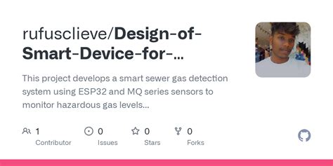 github rufusclieve design of smart device for sewers gas detection