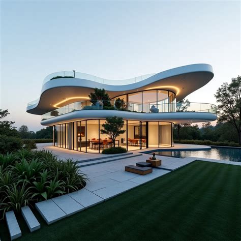 Roof Design With Aluminum Cladding And Roof Garden Inspired By Zaha