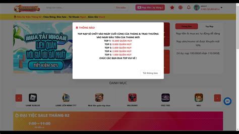 Code Shop Bán Acc Hiện đại Nhiều Tính Năng Nạp Thẻ Tự động Gửi Thông