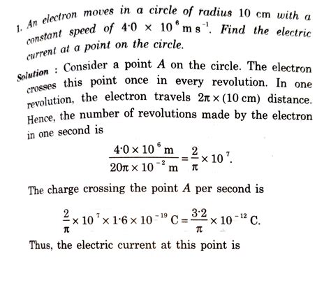 SOLUTION Electric Current In Conductors Solved Numericals Set Physics Studypool