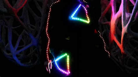 my first attempt in led clothes pattern controlled by emg r arduino