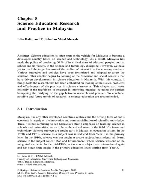 Science Education Research Pdf Curriculum Educational Assessment