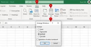 Arrange Workbook Windows In Excel BrainBell