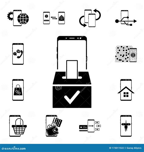 Smartphone Dating Application Icon Mobile Concept Icons Universal Set