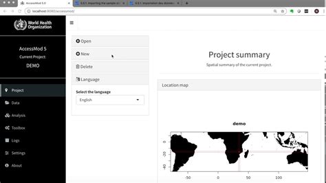 2 How To Open A New Project In AccessMod And Import Data YouTube