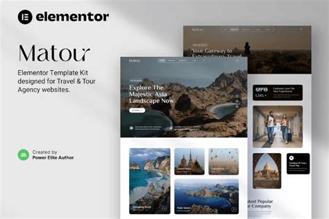 Matour Tour And Travel Agency Elementor Template Kit