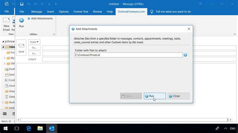Add Outlook Attachments Youtube