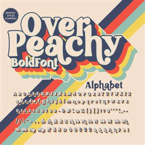 Premium Vector Retro Font