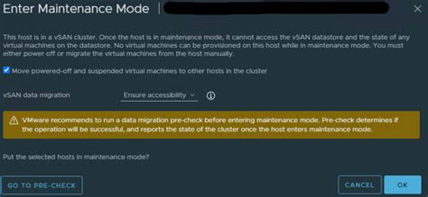 ESXi Host Stuck Entering Maintenance Mode ThepHuck