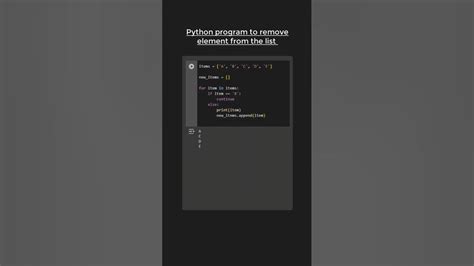 Python Program To Remove Element From A List Without Causing Errors
