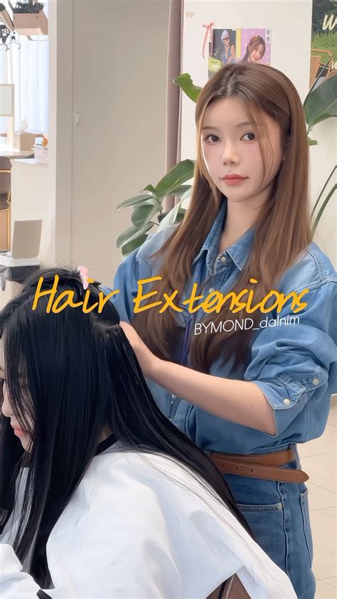 부산붙임머리 남포동붙임머리 서면붙임머리 부산남자머리 부산남자아이롱펌 바이몬트 달님 허리까지 오는 긴 머리가 무리한 탈색으로 단발까지 끊어졌던