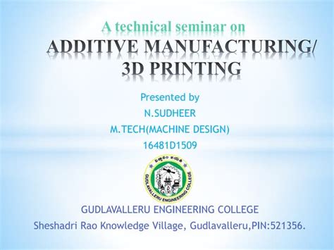 Additive Manufacturing 3d Printing Pptx 3 D Graphics Computer Software And Applications