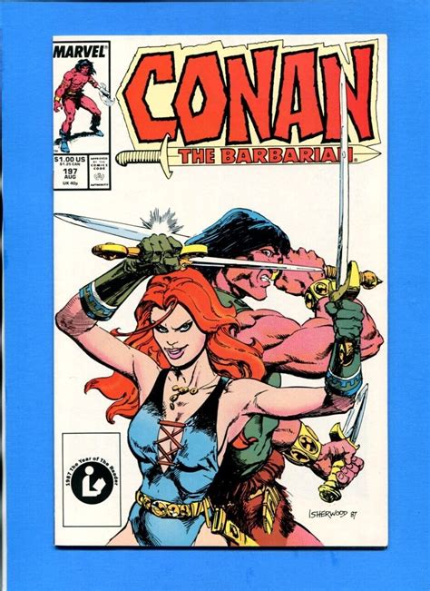 Conan The Barbarian 197 Red Sonja Marvel Comics August 1987 Nm