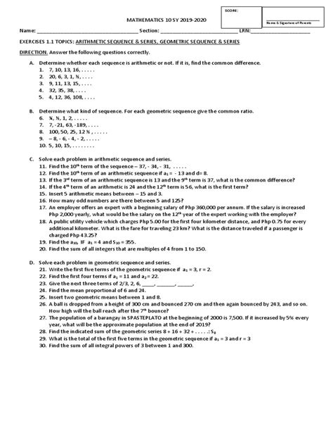 exercises 1 1 pdf mathematical concepts mathematical analysis