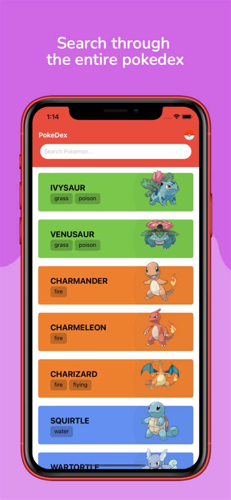 Github Decobtpokedex The Pokedex App Takes All Pokemon Information