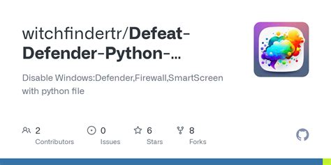 Defeat Defender Python Version Defeat Defenderpy At Main · Witchfindertrdefeat Defender