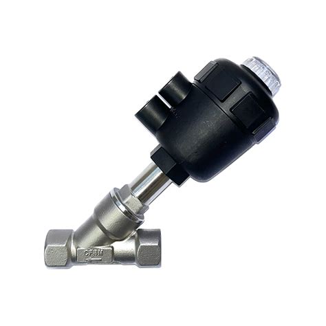 Válvula Pneumática Angular 1 2 Nf Aço Inox 304 Hambor Válvulas Industriais