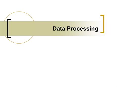 Data Processingppt Databases Computer Software And Applications