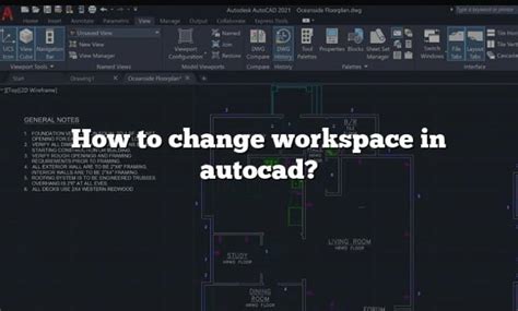 How To Change Workspace In Autocad