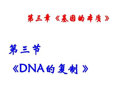 高中生物 第三章 第3节 Dna的复制课件 新人教版必修2 Word文档在线阅读与下载 无忧文档