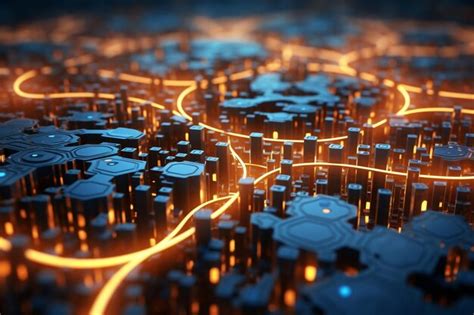 premium photo abstract representation of a data flow process