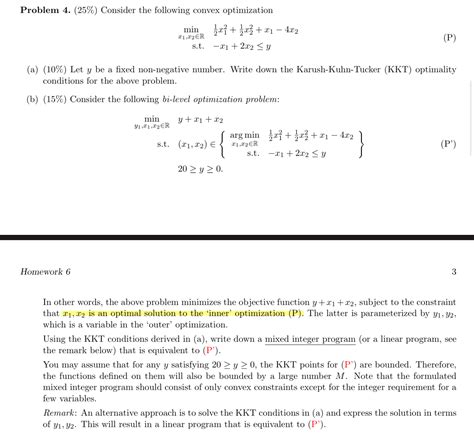 Solved Problem 4 25 ﻿consider The Following Convex