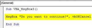 VBA Msgbox Yes No How To Work With Message Box Yes No In VBA