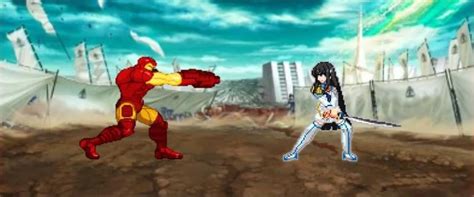 MCU Iron Man vs Satsuki Kiriyuin sprite art : r/DeathBattleMatchups